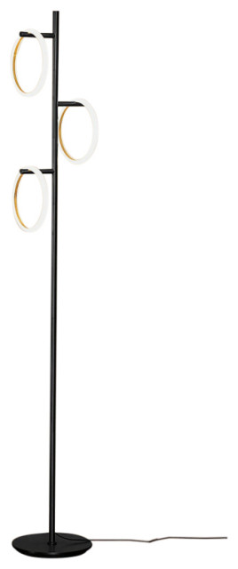 Brightech Saturn LED Floor Lamp With Three Circle LED Light Rings ...