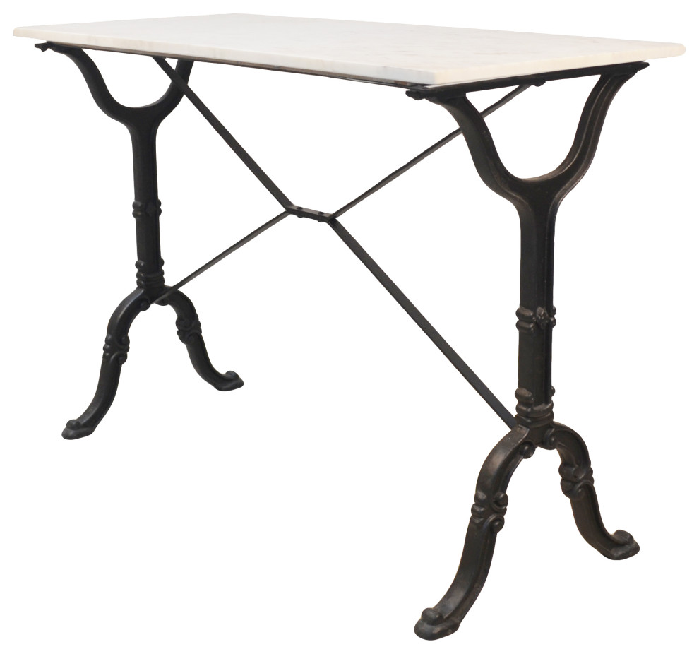 Vera Marble Top Console Table - Traditional - Console Tables - by ...