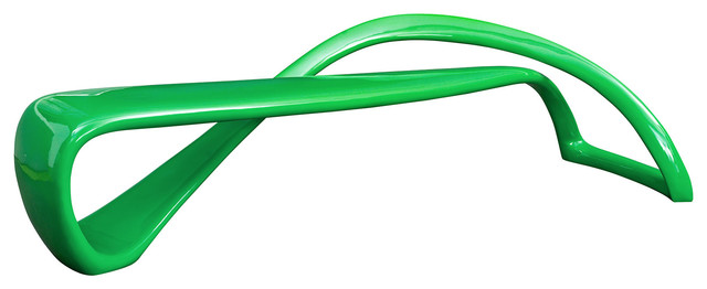 Modern Green Mobius Bench, 75"Lx28.5"Wx19"H - Contemporary - Accent And ...
