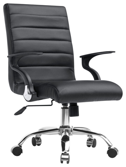 Modern Classics Timeless Office Chair, Black, 38"H x 25"W x 24"D ...
