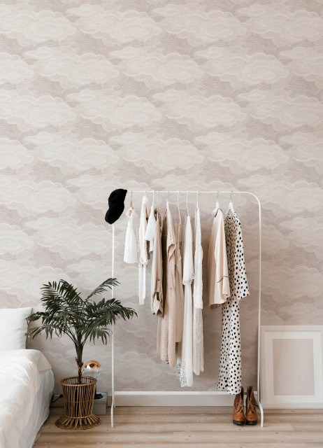 Vision Lavender Stipple Clouds Wallpaper, Bolt - Contemporary ...