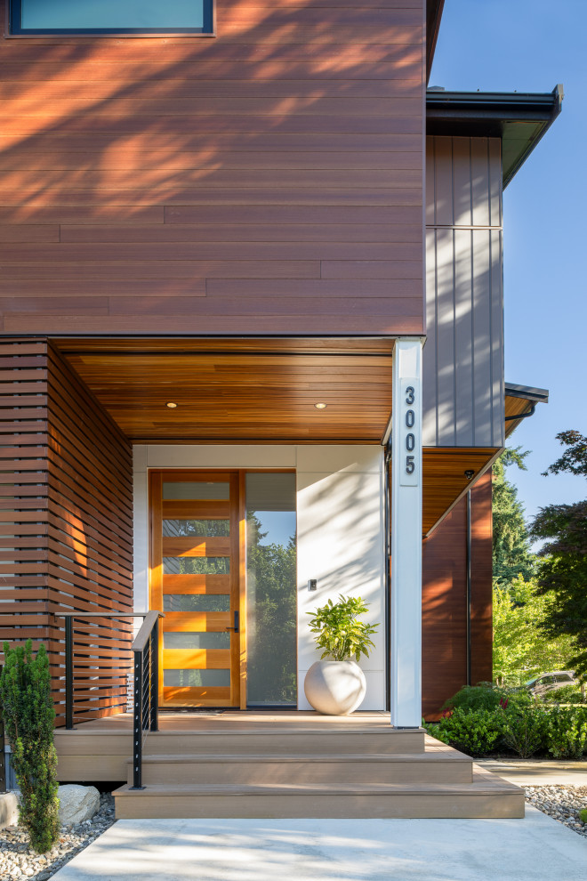 Cherry Crest Custom Home - Modern - Entrance - Seattle - by STRATA ...