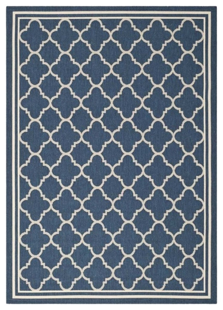 Safavieh Courtyard Navy Indoor Outdoor Rug - 8' x 11', 8' x 11 ...