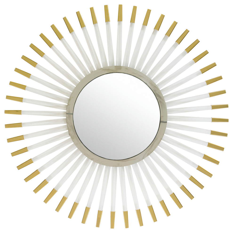 Surya Anson Mirror 39"H X 39"W - Midcentury - Wall Mirrors - by Beyond Design & More | Houzz