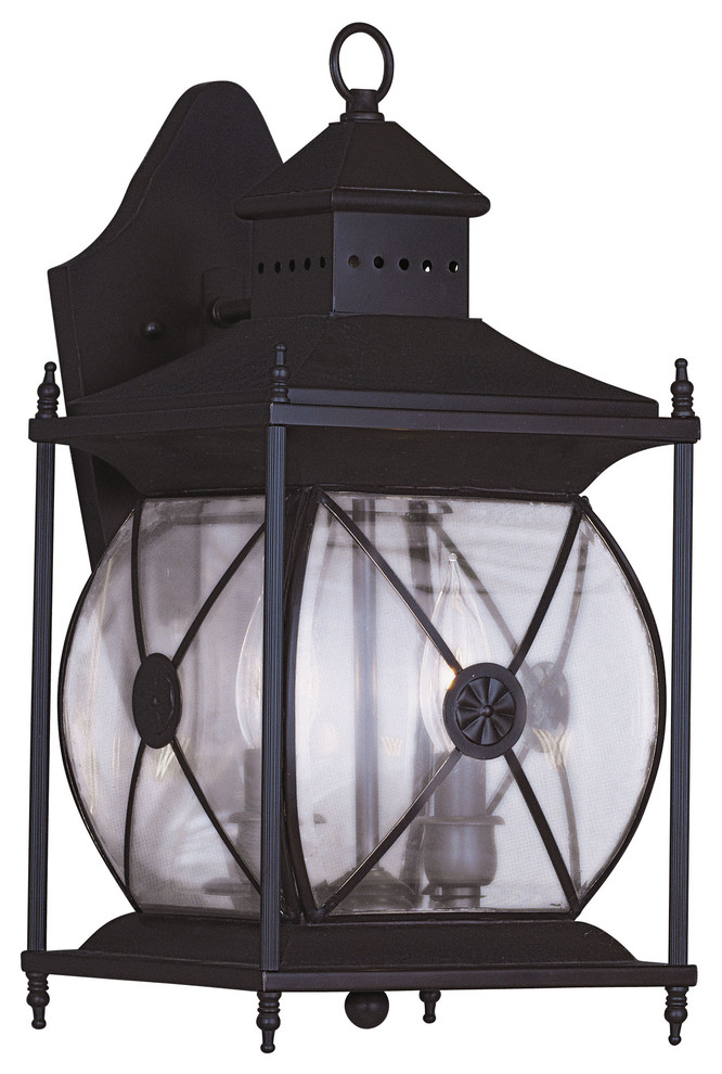Providence Outdoor Wall Lantern, Bronze - Traditional - Outdoor Wall ...