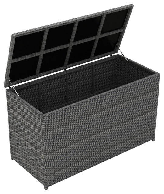District Cushion Storage Box - Tropical - Deck Boxes And Storage - by ...