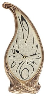 Teardrop Melting Clock Sculptural Timepiece - Eclectic - Desk And ...
