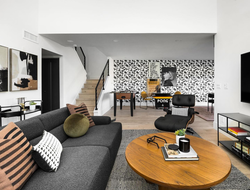 Contemporary-Modern Airbnb Project - Modern - Living Room - Phoenix ...