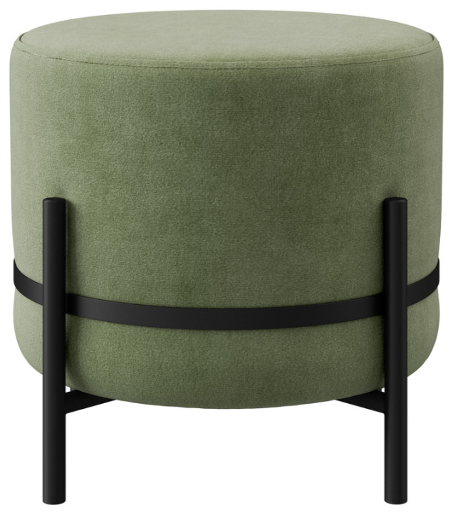 Metal Framed Round Stool | Dome Deco Baba - Midcentury - Footstools And ...