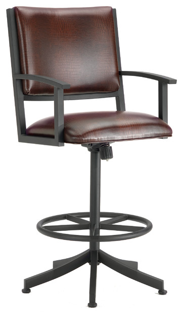 Executive Tilt Swivel Bar Stool, 30" - Transitional - Bar Stools And ...
