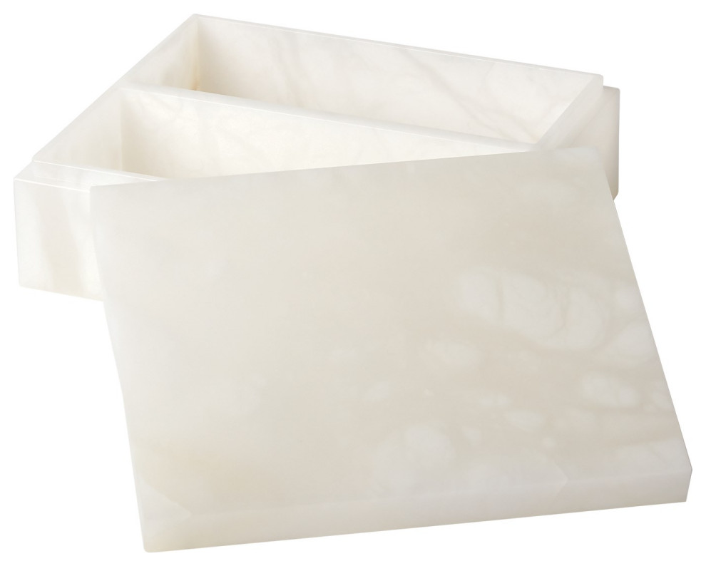 Alabaster Amenities Box - Transitional - Decorative Boxes - by GLOBAL ...