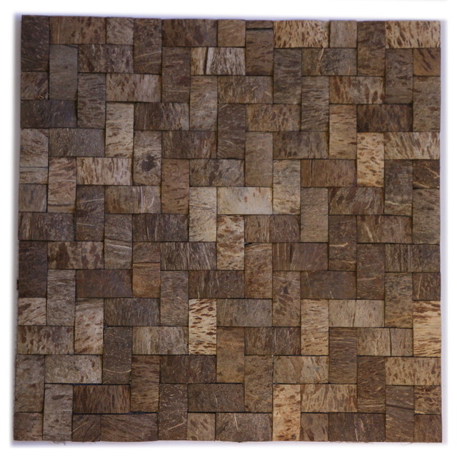 Legion Furniture 11.75"x11.75" Coconut Tile, 11.75"x11.75" - Tropical ...
