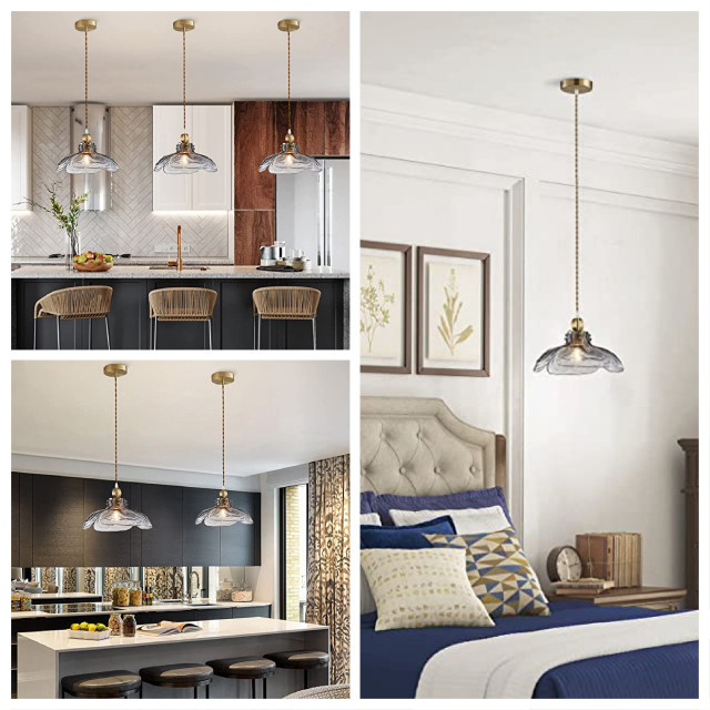 1-Light hanging lights Gray Pendant Light Fixtures Retro Hallway ...