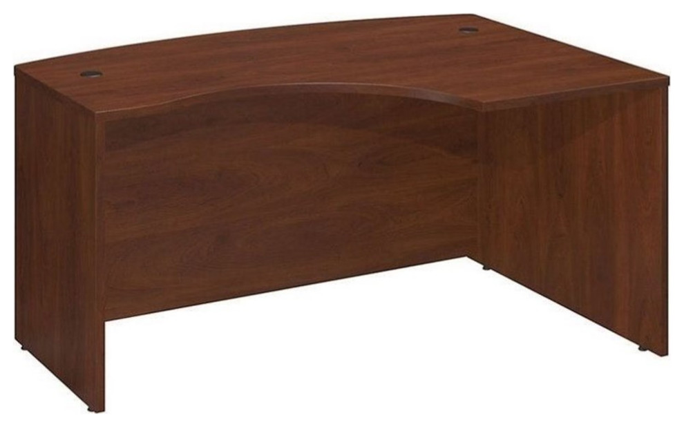 BBF Series C Engineered Wood Right Hand L-Bow Desk in Hansen Cherry ...