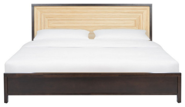 Chappa Cane Queen Bed - Transitional - Platform Beds - by Rustic Home ...