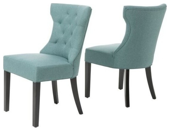 Kent Tufted Wingback Dining Chair, Set of 2 - Contemporary - Dining ...