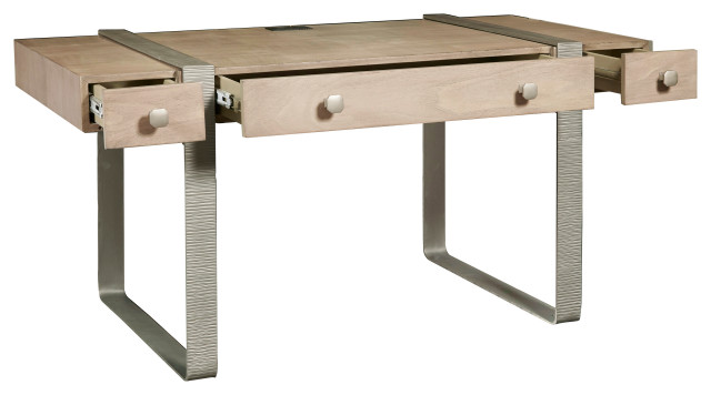 Industrial Contemporary Desk With Drawers - Transitional - Desks And ...