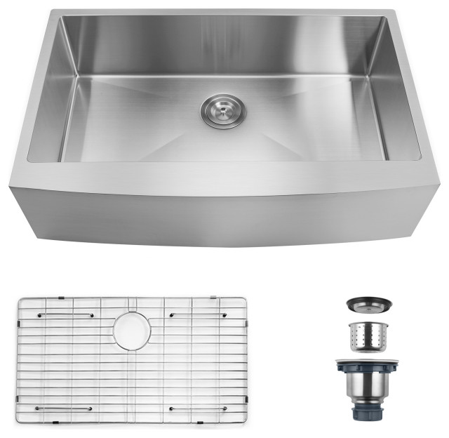 Farmhouse Single Bowl Stainless Steel Kitchen Sink - Contemporary ...