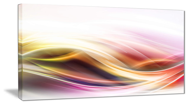 "Elegant Light Color Pattern" Abstract Digital Art Canvas Print, 40"x20 ...