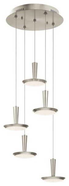 Elan Lighting 83692 Karah - 17.74" 5 LED Spiral Pendant - Contemporary ...