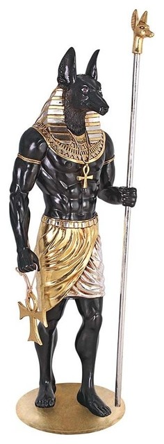 Egyptian Grand Ruler Anubis Without Mount - Traditional - Decorative ...