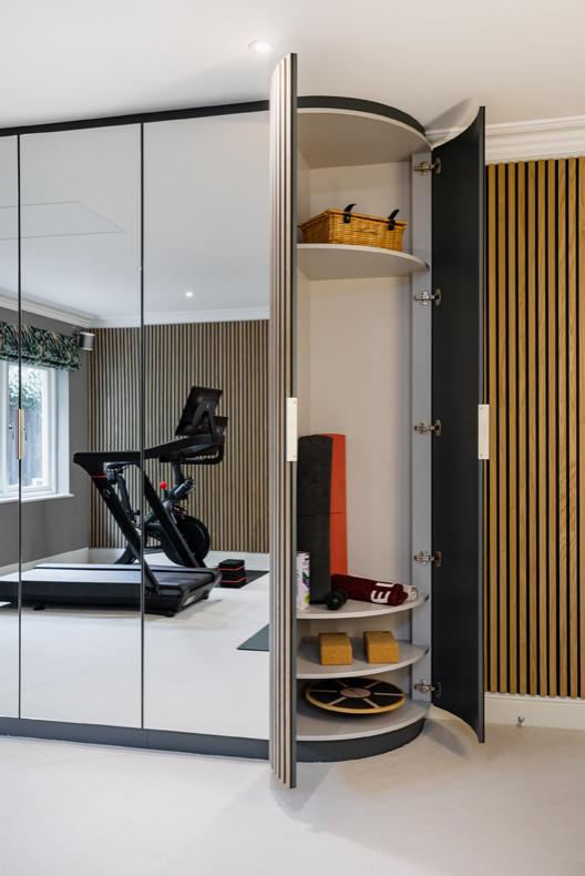 BESPOKE MIRRORED CABINETRY AND WALL PANELLING FOR A LUXURY HOME GYM ...