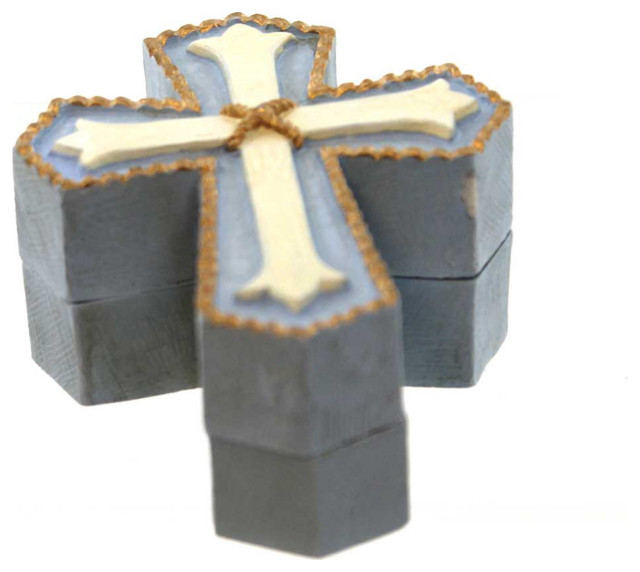 Boyds Bears Resin Cross Keepsake Box Religious, 1.5 In H X 2.75 In W X ...