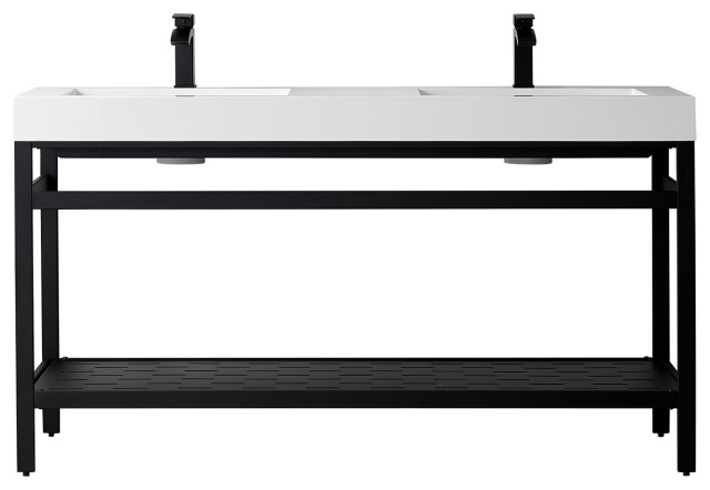 Ablitas Vanity, Metal Support, 60m" - Contemporary - Bathroom Vanities ...