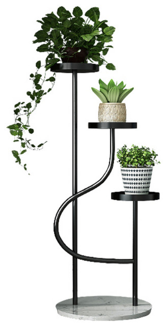 Golden Multi-Layer Flower Stand for Indoor Porch, Living Room, Balcony ...