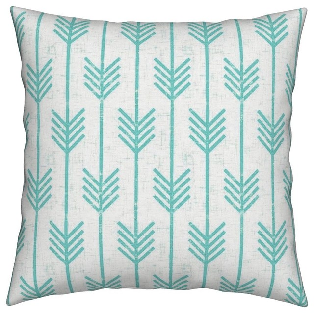 Arrow Grunge Geo Geometric Arrows Holli Throw Pillow - Contemporary ...