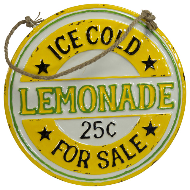 Metal Sign "Lemonade For Sale" - Farmhouse - Metal Wall Art - by VIP ...