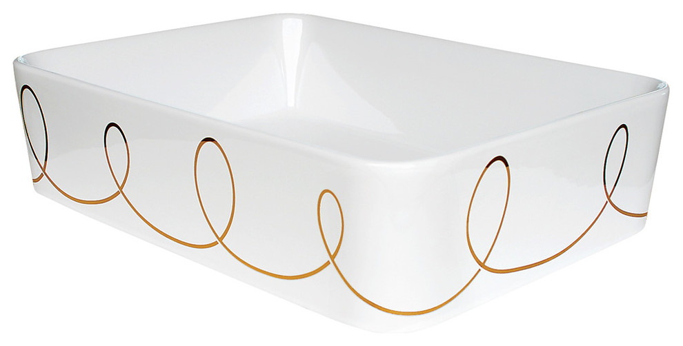 Gold Loops Vessel Sink - Contemporary - Bathroom Sinks - by Decorated ...