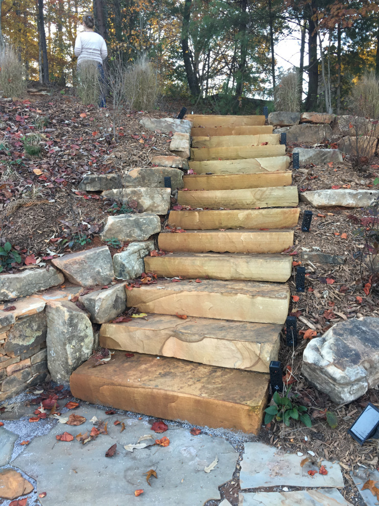 Cut Stone Boulder Steps - Other - by Earth Design, Inc. | Houzz