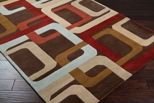 Hand Tufted Forum Wool Rug FM-7106, 10' x 14' - Contemporary - Area ...