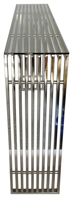 Slate Console Table w/ Glass - Contemporary - Console Tables - by ...