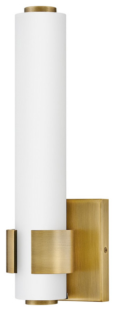 Aiden LED Wall Sconce, Lacquered Brass - Transitional - Wall Sconces ...