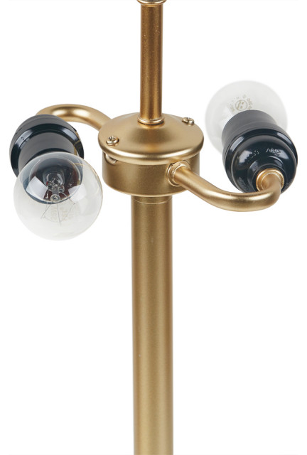 INK+IVY Bryson Dome-Shaped 2-Light Metal Table Lamp, Gold ...