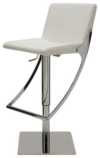 Swing Vinyl Adjustable Stool - Contemporary - Bar Stools And Counter ...