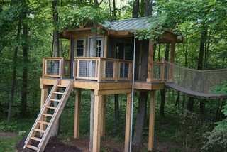 Custom Modern Rustic Tree House - Rustic - Detroit - by Miles Bradley ...