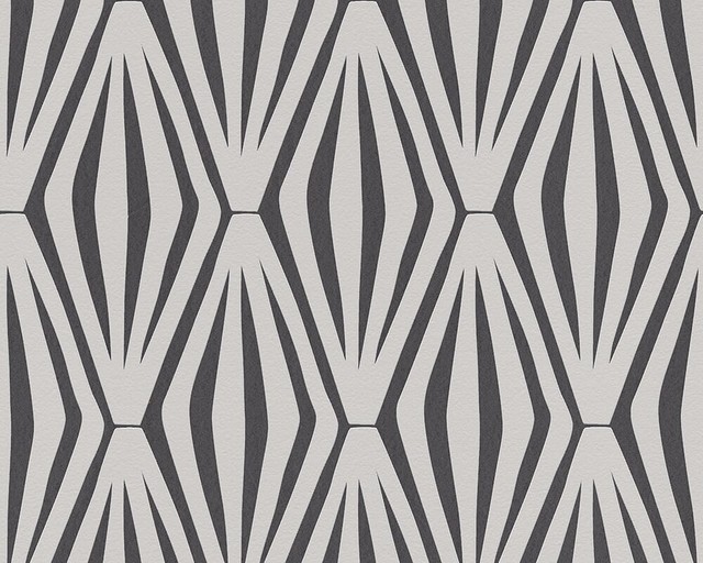 Shoner Wohnen 5, Floral Stripped Books Design Wallpaper, Roll 21"x33 ...