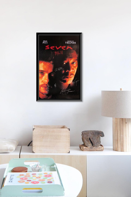 Seven cast signed movie poster, 27x40 inches - Contemporary - Prints And Posters - by Dream On ...