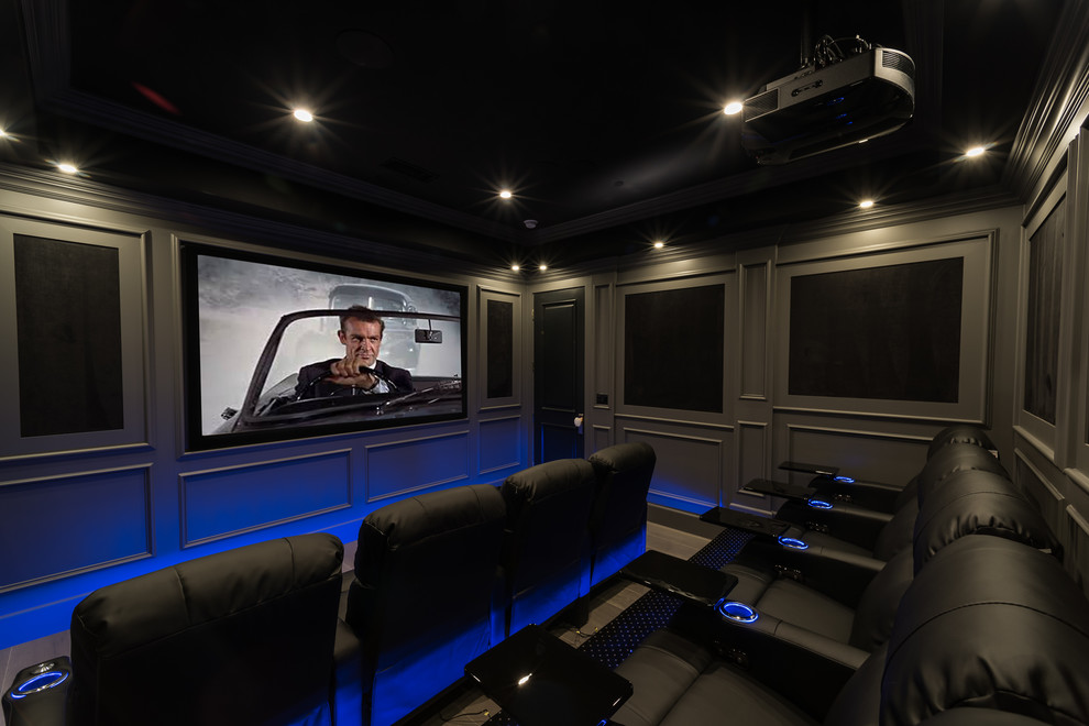 Libbit - Traditional - Home Theater - Los Angeles - by JJP Construction ...