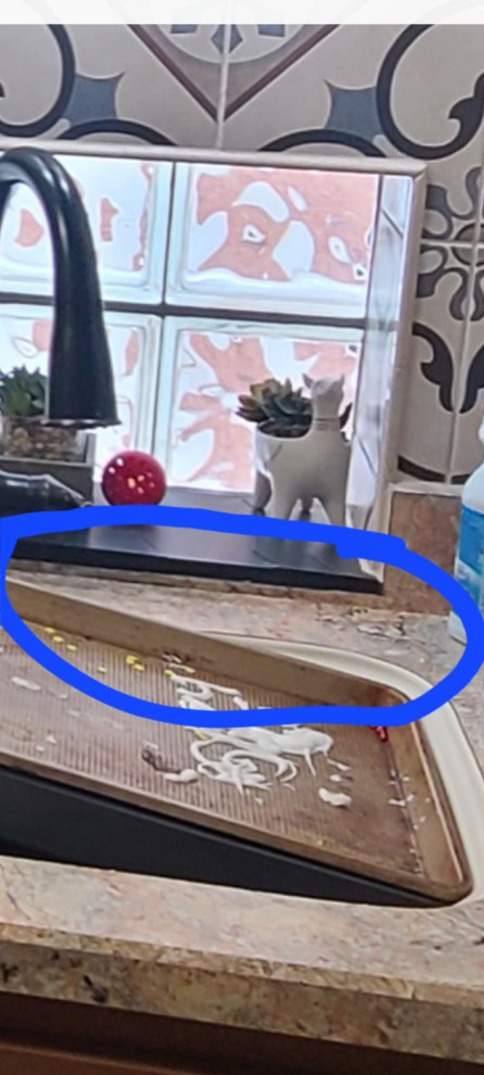 What can I use to fill the gap between new countertop and window ledge