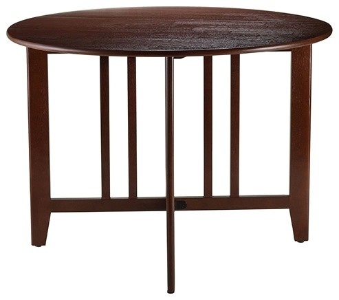 Mission Style Round 42-inch Dining Table - Craftsman - Dining Tables ...