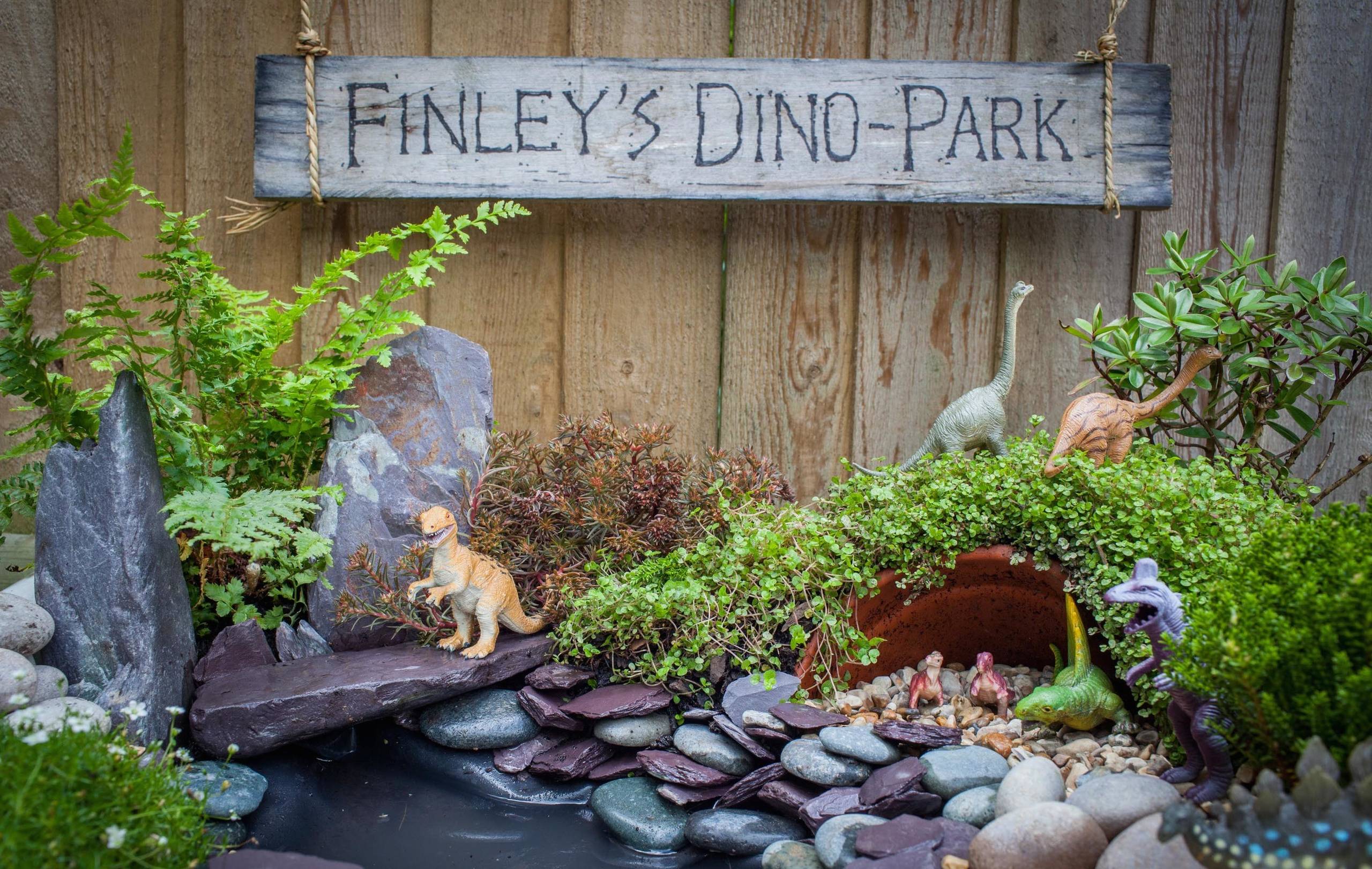 This Mini Dino Park is the Cutest Small Garden Project