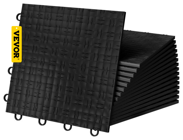 VEVOR 12"x12" Interlocking Garage Flooring Tiles, 25 Sq. Ft ...