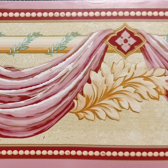 Curtains Peel and Stick Wallpaper Border 33'x4", Roll 33 ft. x 4 in ...