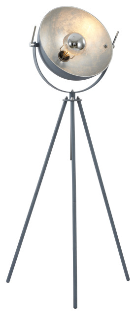 Black Tripod Frame Studio Floor Lamp - Midcentury - Floor Lamps - by ...