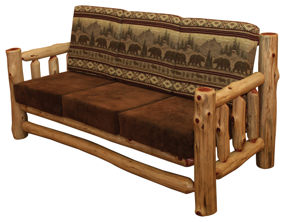 Red Cedar Log Santa Fe Couch - Rustic - Sofas - by Furniture Barn USA ...