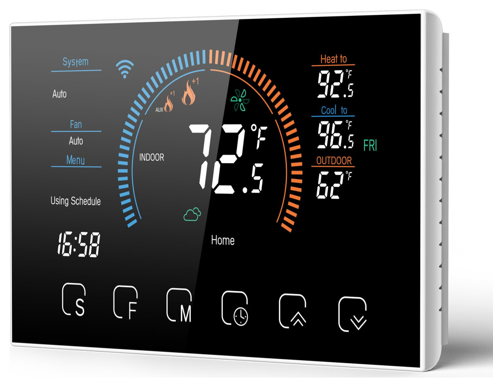 Smart Thermostat for Home, WiFi Programmable Digital Thermostat, Energy ...